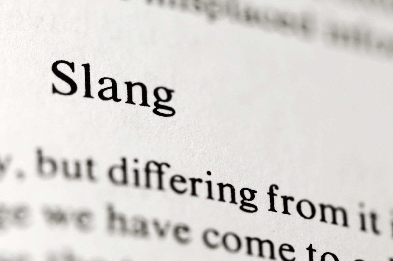 Slang – The Art of Grammar